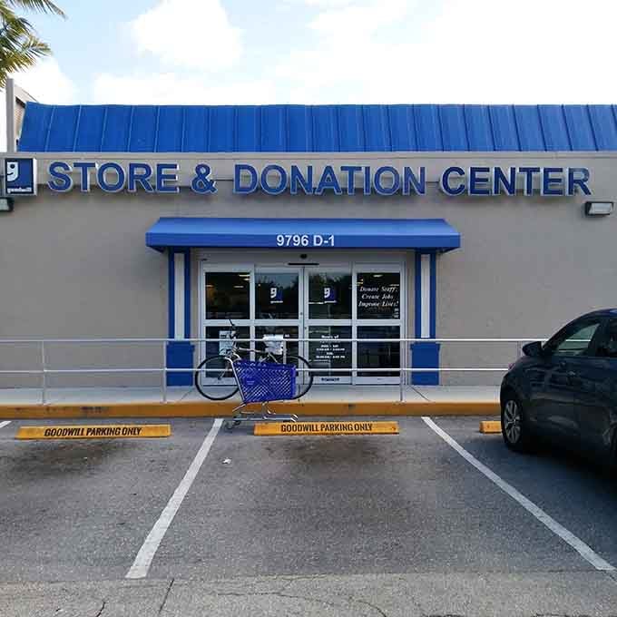 Clean lines and organized parking make dropping off donations or shopping for deals equally convenient and welcoming.