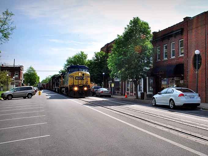 When freight trains rumble down Main Street, you realize this town has the coolest commute in America, hands down.