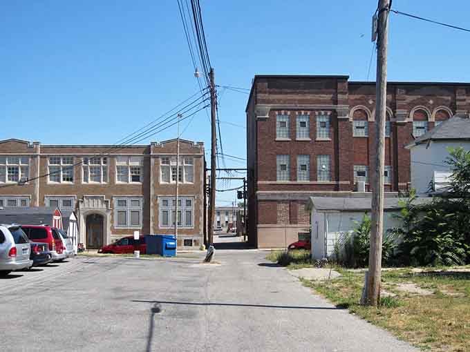 Those vintage facades stand tall like they're reminding everyone that quality construction never goes out of style.