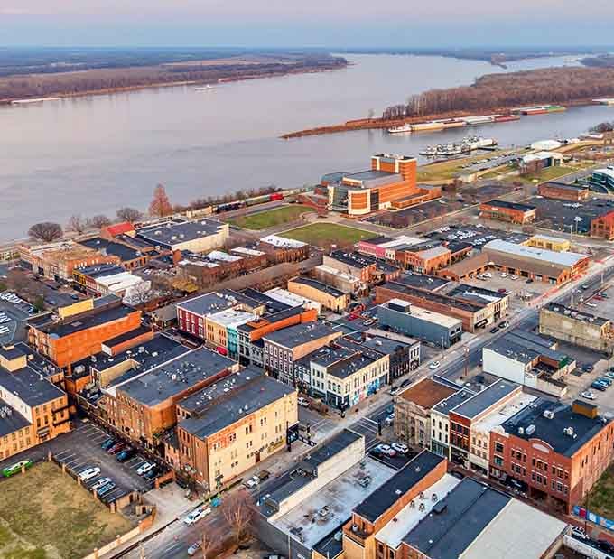 The revitalized riverfront in Paducah offers gorgeous views and affordable living in one package.