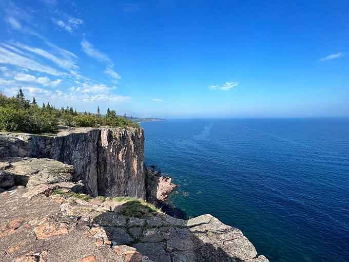 That sheer cliff drop makes your stomach flip while your heart soars with the view.