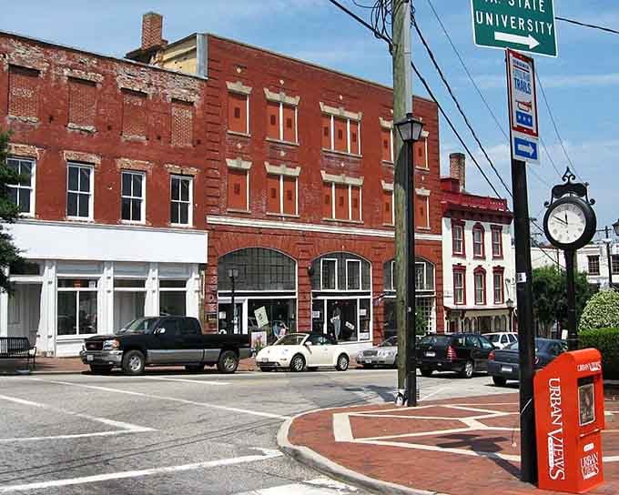 That town clock keeps time for a community where rushing around seems downright unnecessary and foolish.