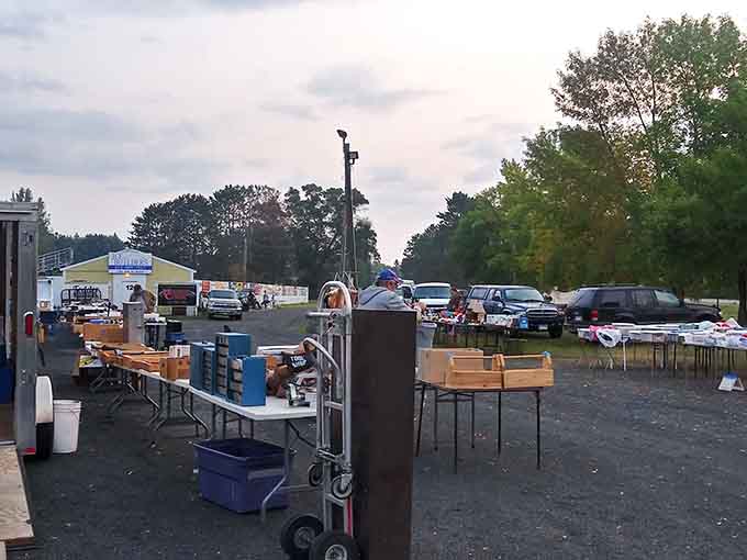 Tables spread across the lot at dawn promise discoveries that'll make your friends jealous at coffee.