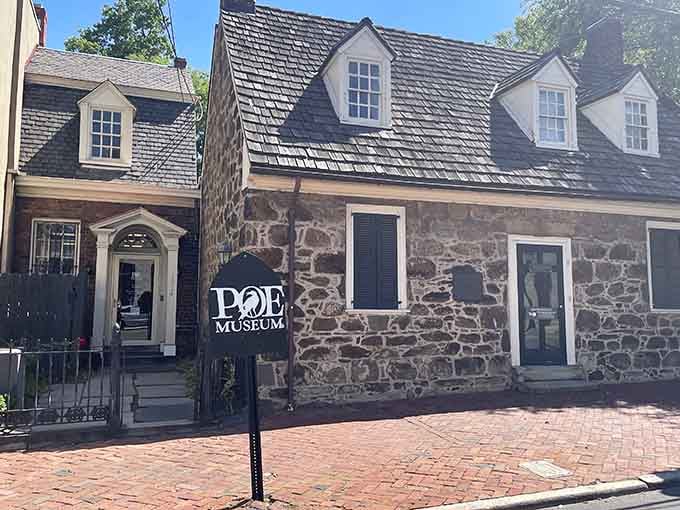 Sunlight bathes these charming stone structures where the master of macabre's story comes beautifully to life.