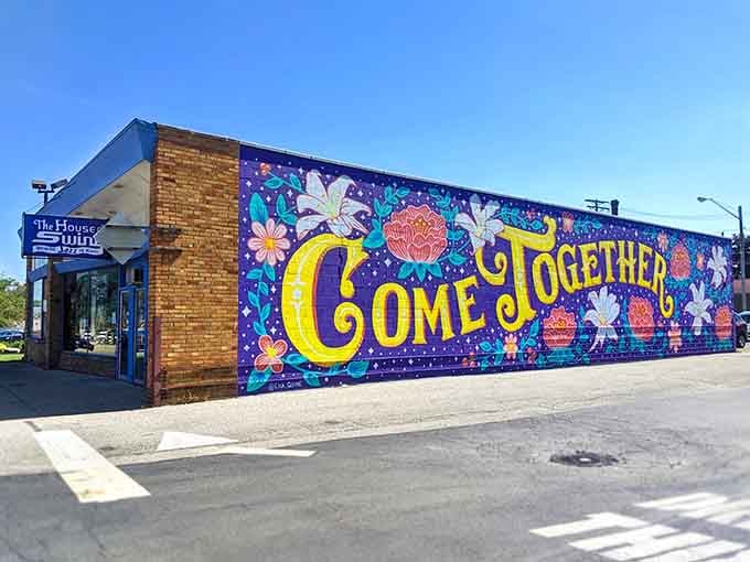 That "Come Together" mural says it all&mdash;this is where neighbors actually know each other's names and mean it.