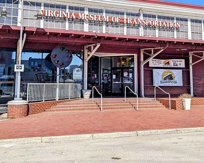 The museum's welcoming entrance promises treasures inside, like finding your favorite childhood toy store still open after all these years.