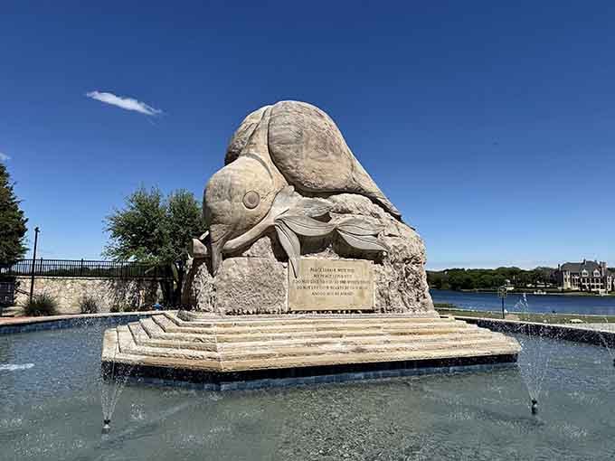 The Promise sculpture adds artistic gravitas to the waterfront, because even pretend Europe needs meaningful public art.