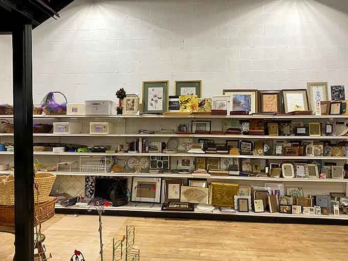 Picture frames stacked like a gallery waiting to happen, each one ready to showcase your memories without the boutique markup.