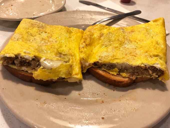 That goetta and Swiss omelet proves regional specialties deserve their moment in the breakfast spotlight every single time.
