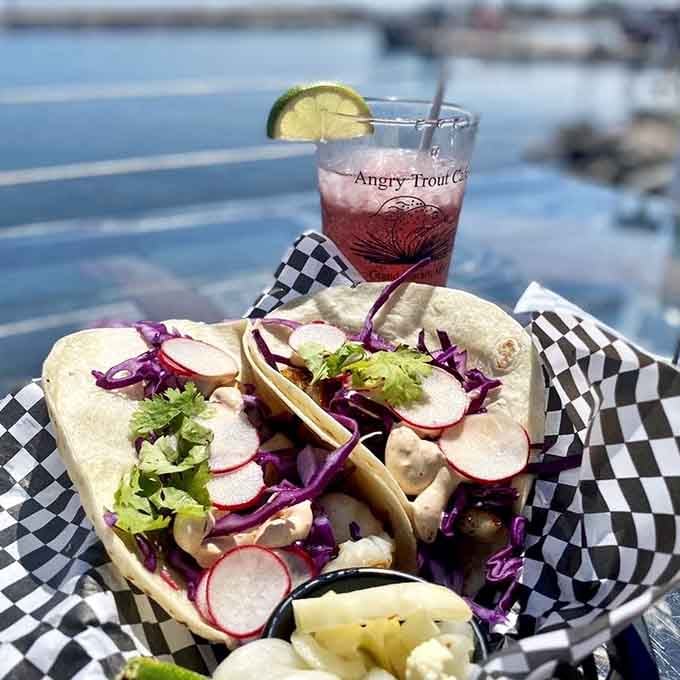 Fish tacos by the harbor with a lime-kissed drink, because sometimes life hands you exactly what you need.
