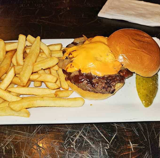 When your burger needs its own zip code, you know the kitchen isn't messing around with portions.