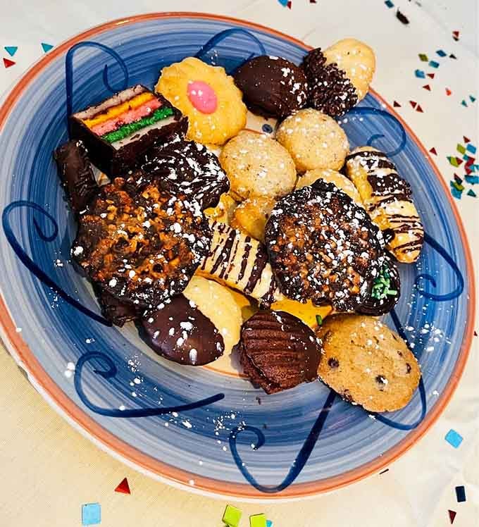 This cookie platter looks like someone raided the best parts of every holiday cookie exchange and declared victory for everyone.