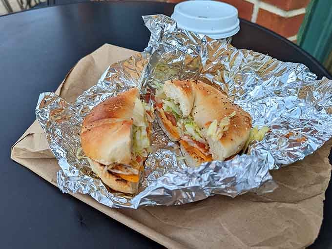 That's what a proper breakfast sandwich looks like, folks: substantial, satisfying, and wrapped up for your enjoyment.