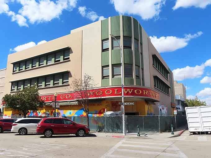 The old Woolworth's building stands proud downtown, a testament to Bakersfield's commitment to preserving its architectural heritage.