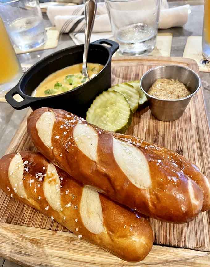 These pretzels are making you thirsty, and that's exactly the point of this golden, twisted perfection.