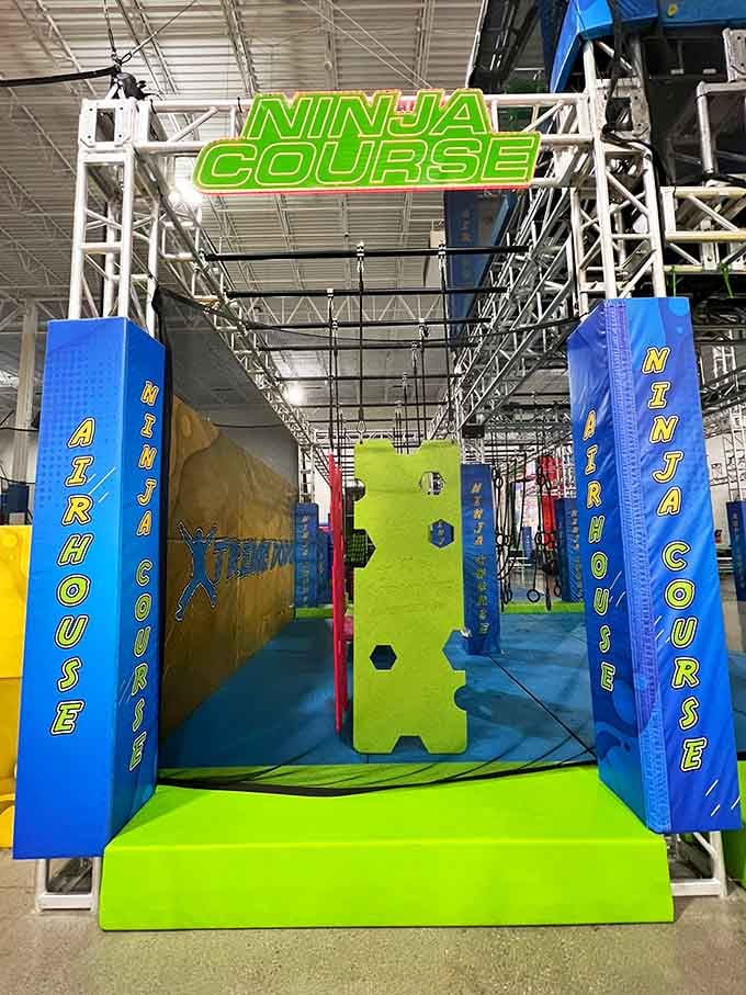 The ninja course where everyone discovers they're either the next American Ninja Warrior or hilariously not&mdash;both outcomes equally entertaining.