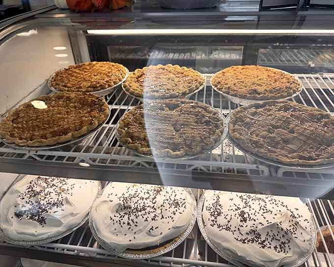 This display case holds more happiness per square foot than most people experience in a week of dining out.