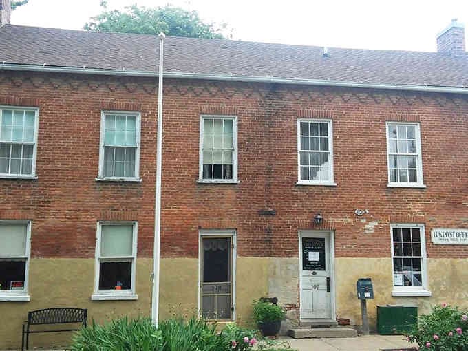 Even the post office looks like it belongs in a museum, which is fitting for this historic village.