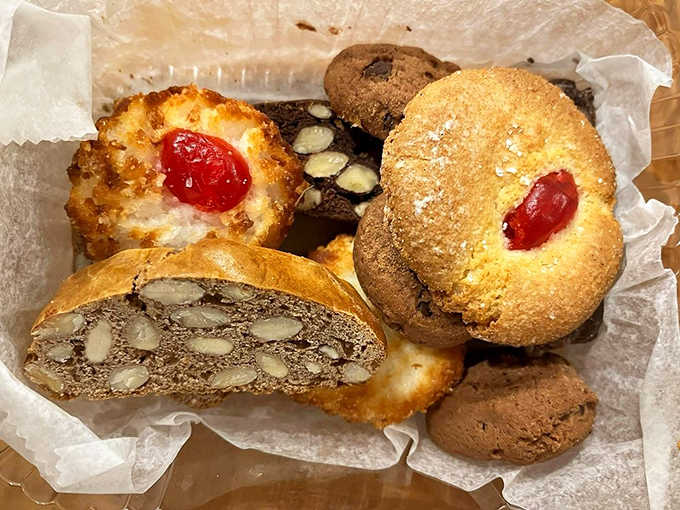 This pastry lineup looks like the cast of "The Godfather," each one more tempting than the last.