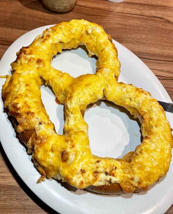 The crab pretzel twists two beloved concepts into one magnificent creation that defies all logical food boundaries.