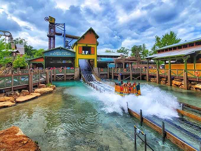 Silver Dollar City's water rides prove you're never too old to get soaked while screaming like a teenager.