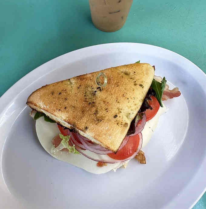 This turkey club situation is what happens when someone actually cares about the architecture of a sandwich.