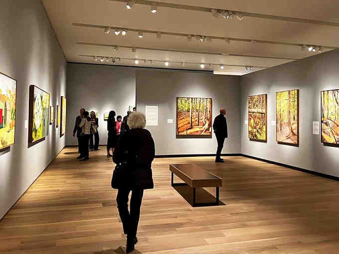 Watch visitors lose themselves in contemplation&mdash;this is what happens when art actually makes you stop and think.