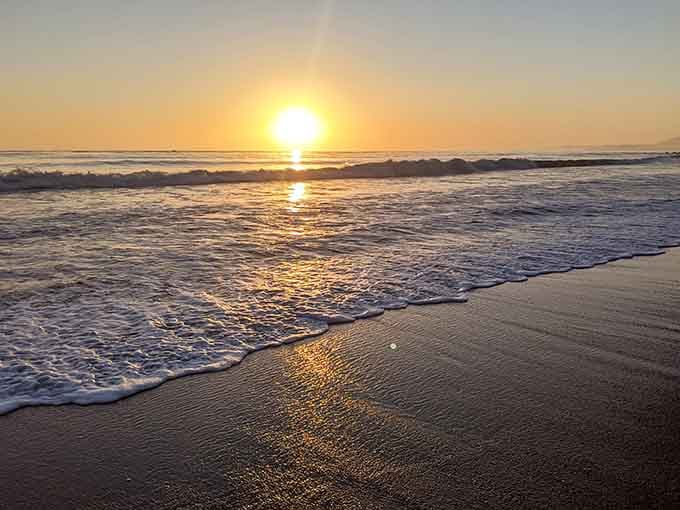 Sunset over the Pacific never gets old, which is perfect when you finally have time to watch it daily.