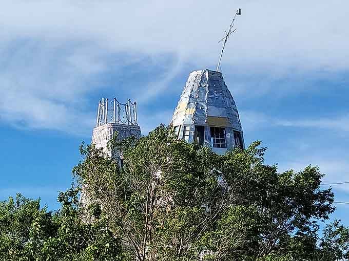 Looking up at these towers is like staring into the mind of someone who never heard the word "impossible."