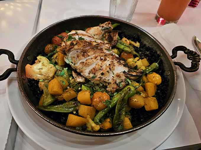 Grilled chicken never looked this good in your kitchen, surrounded by vegetables that actually make you want to eat your greens.