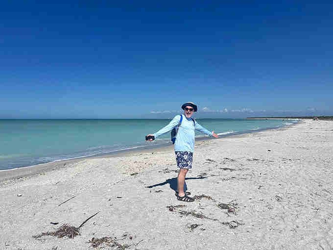 Pure joy looks like having an entire beach to yourself on a perfect Florida afternoon.