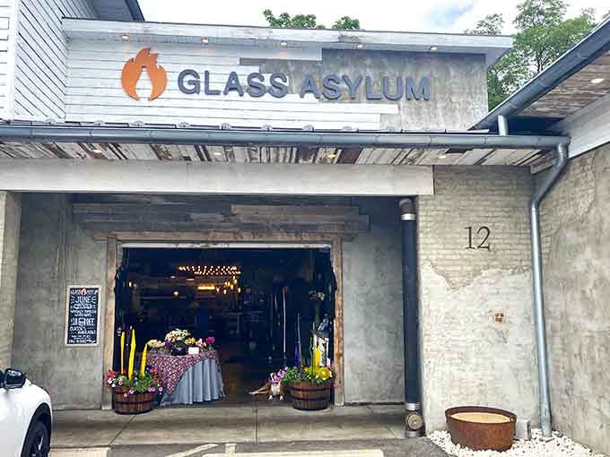 The Glass Asylum proves that even art studios can look cooler than your apartment. Industrial chic meets creative genius.