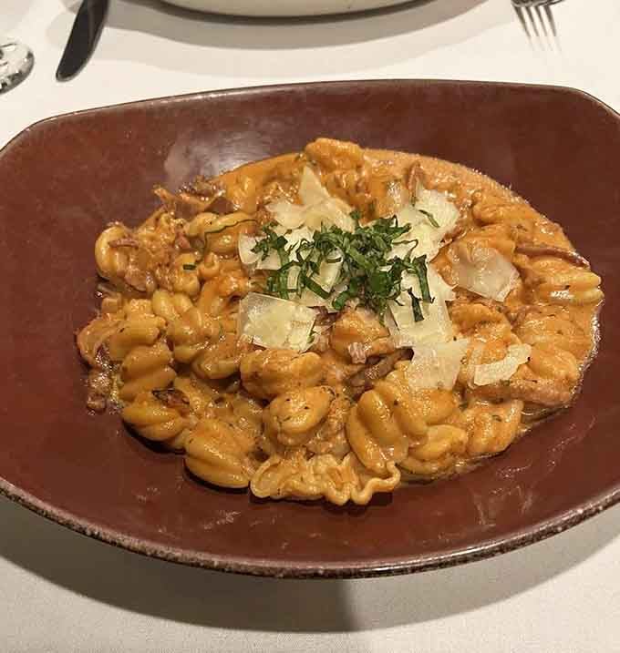 When pasta gets this cozy with cream sauce and fresh ingredients, beautiful things happen on your plate.