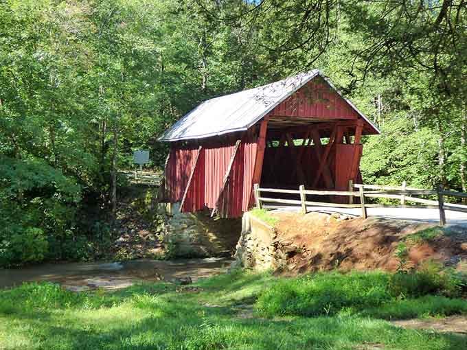 Campbell's Covered Bridge proves that some things get better with age, unlike your smartphone after two years.