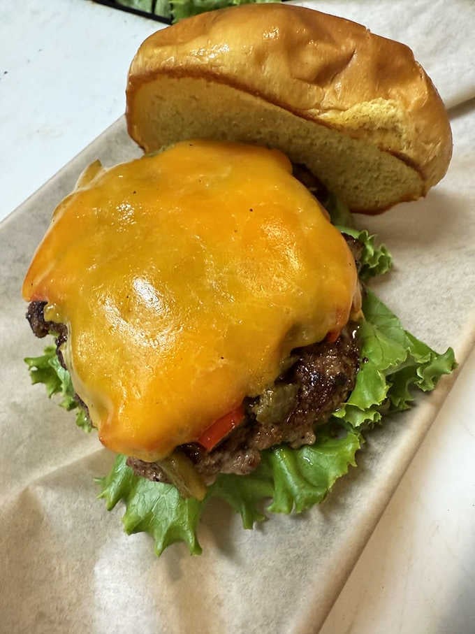 When cheese blankets a burger this perfectly, you know someone in that kitchen actually cares about your happiness.