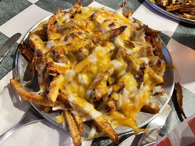 Cheese fries so gloriously melted and golden, they deserve their own spot in the Texas Hall of Fame.