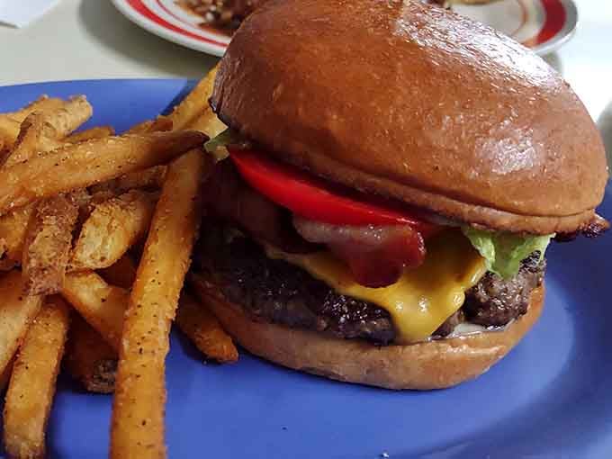 When a cheeseburger looks this good, you know someone in that kitchen actually cares about what they're doing.