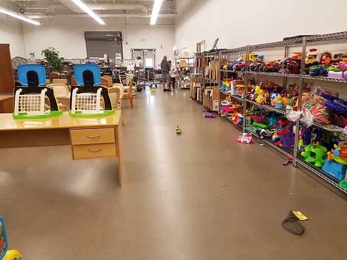 Another perfectly organized section where you could lose track of time without even trying.