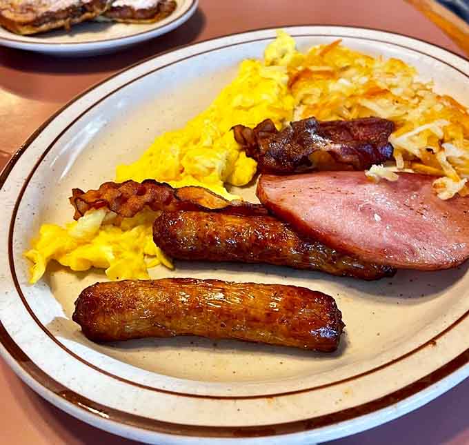 When your breakfast plate looks like it could fuel a small construction crew, you know you're in the right place.