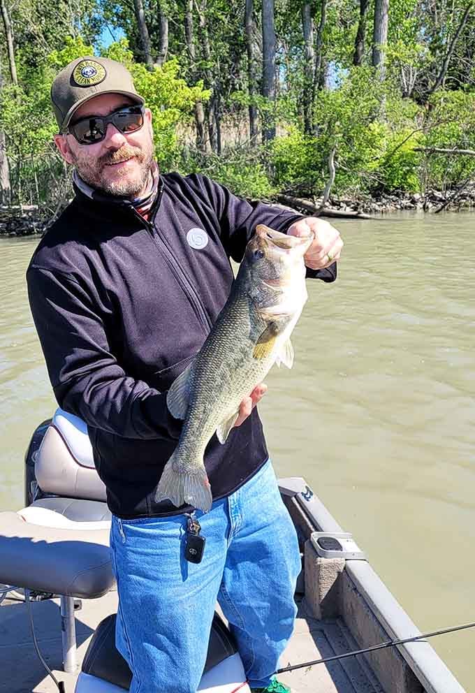That smile says it all when Lake Erie delivers dinner and bragging rights in one beautiful catch.