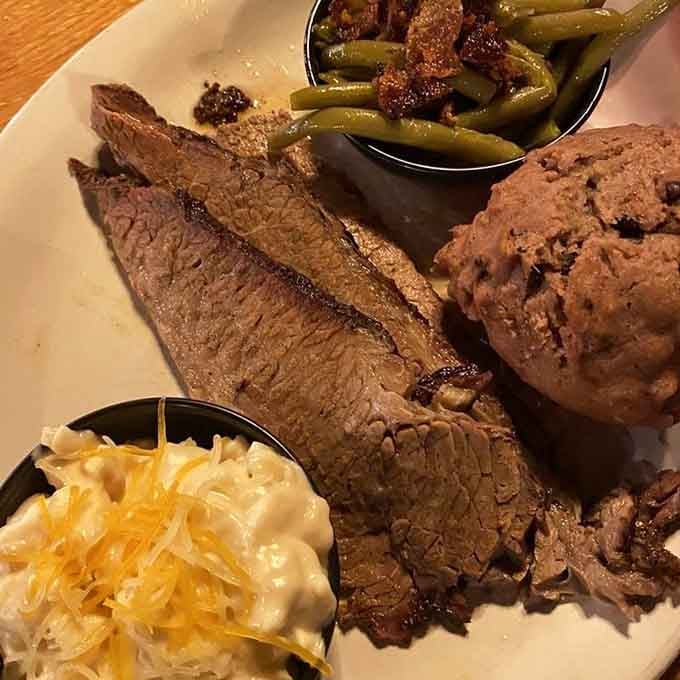 When brisket and sides share a plate, it's less like dinner and more like a family reunion.