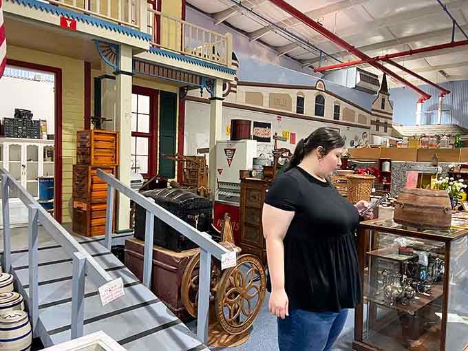 When even the shoppers become part of the vintage aesthetic, you know you've found the right place.