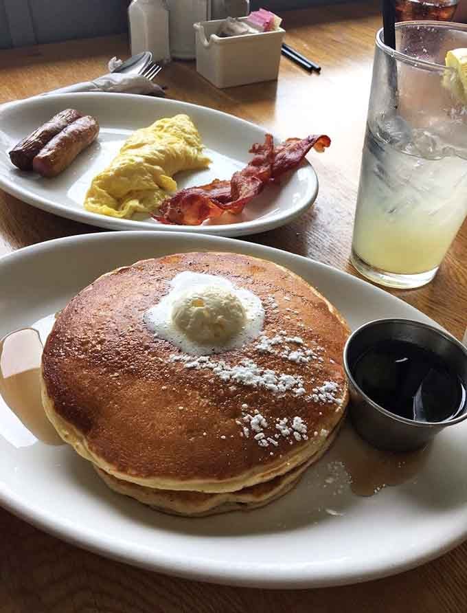 Those pancakes are fluffier than your favorite pillow and approximately three times more satisfying on a Sunday morning.