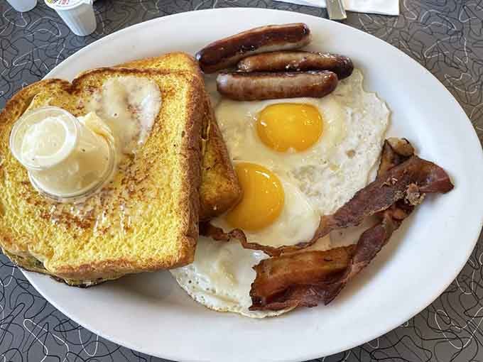 This omelet has more layers than your favorite mystery novel and tastes infinitely better than fiction.