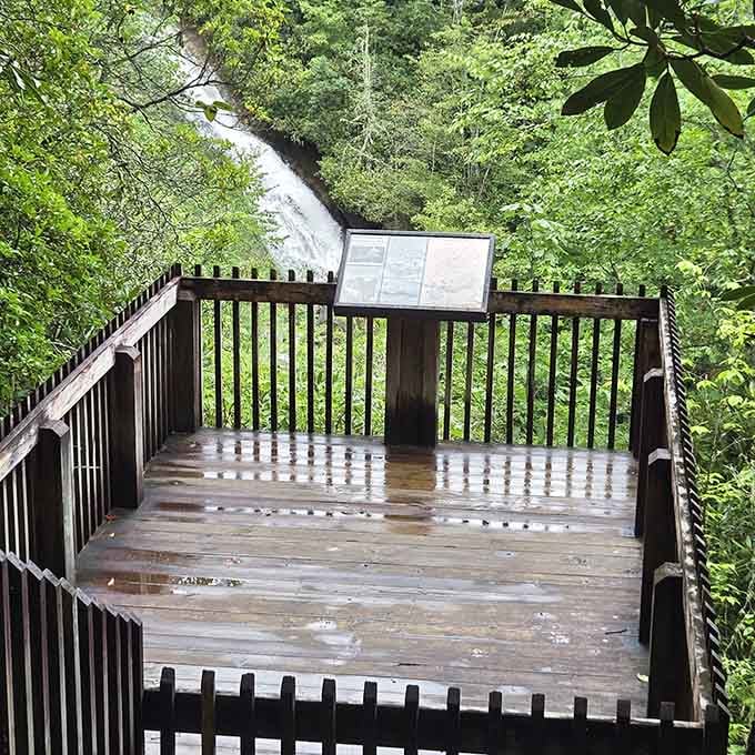 When the waterfall mist meets your face from this deck, you'll understand why people keep coming back.