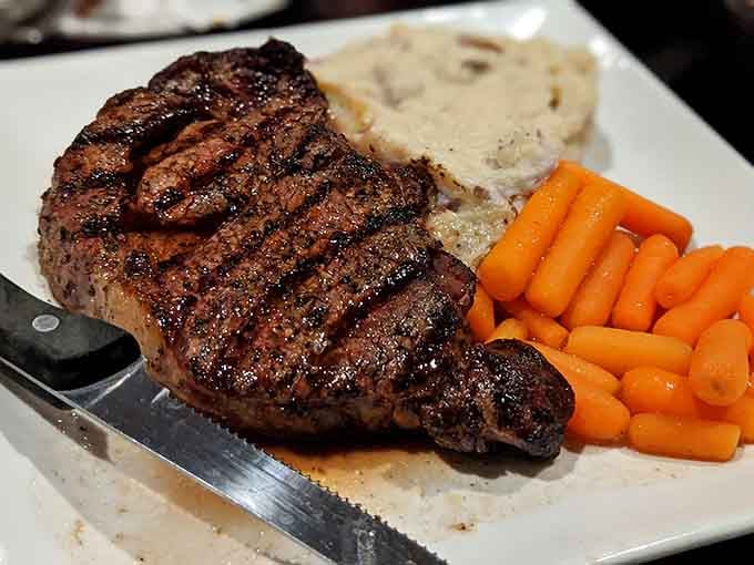 Grill marks this perfect don't happen by accident, they're the result of serious kitchen expertise and quality beef.