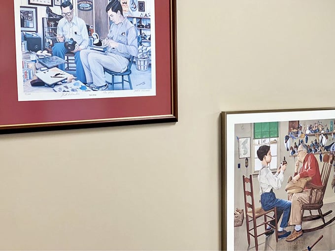 Historical photographs capture the carvers at work, preserving a vanishing Chesapeake Bay tradition.