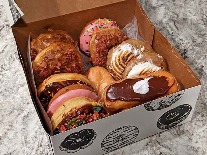 This box of assorted beauties proves variety is the spice of life, especially when that spice is covered in frosting.
