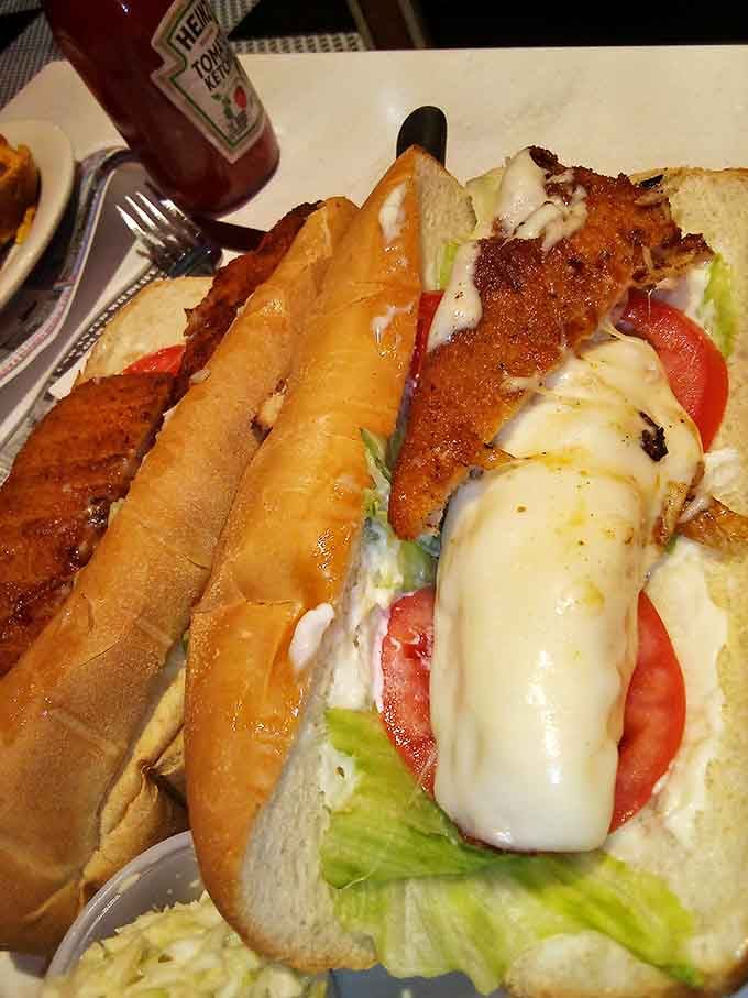 That chicken sandwich looks like it could solve most of life's problems, or at least the hunger ones.