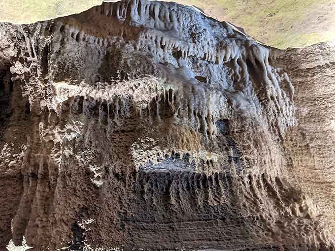 These stalactites have been working on their curtain routine longer than Broadway's been around.